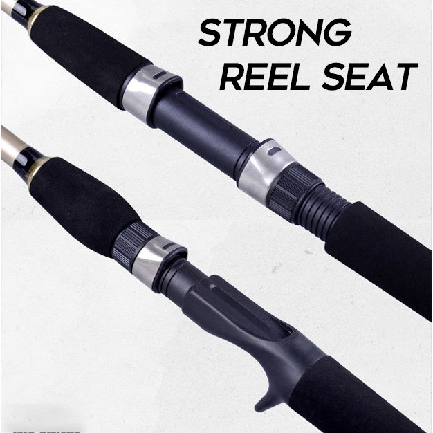 new1.8M 30lb H Power Rod Carbon Spinning Rod Baitcasting Fishing Rod ...