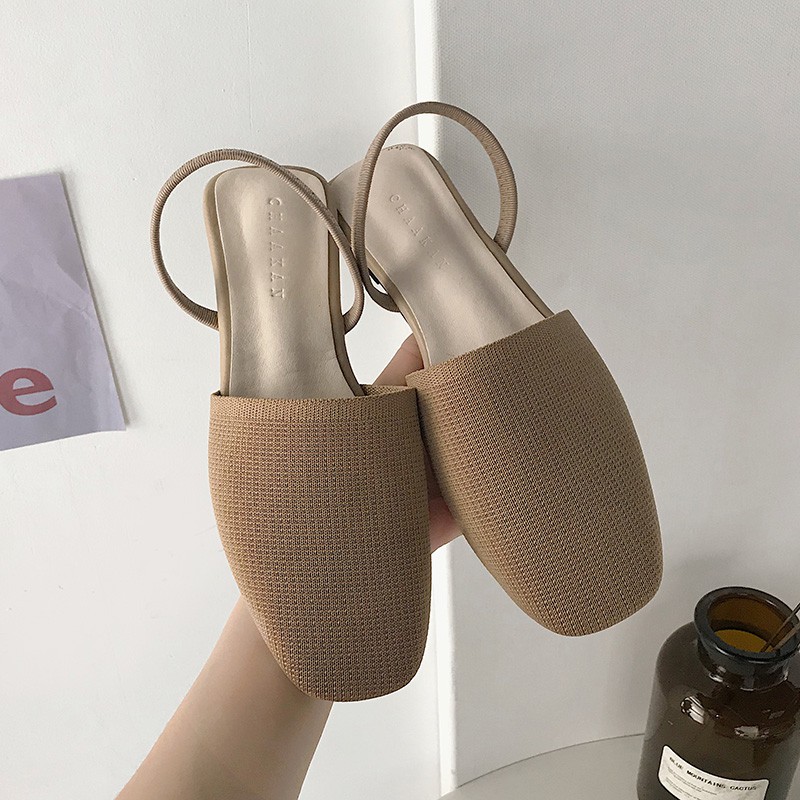 Chic sandals female fairy wind flat bottom wear sandals 2020 summer new ...