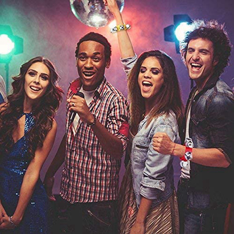 7 Pcs Wooden Hand Bells Rainbow Jingle Bells Stick Handle Musical ...