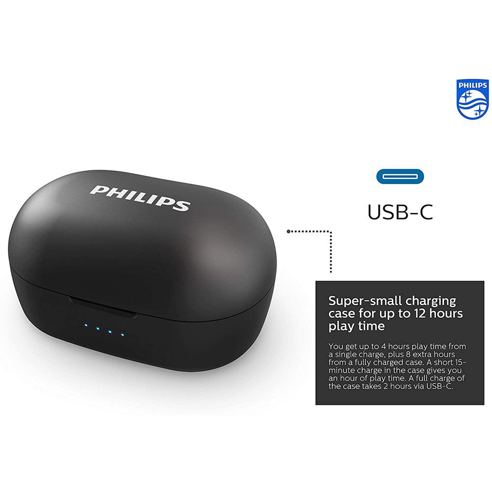 Philips TWS True Wireless Earbuds T2205 Bluetooth Long Battery Life ...
