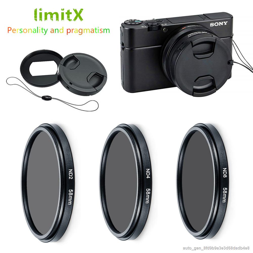 Nd2 Nd4 Nd8 Neutral Density Nd Filter amp Adapter Ring Lens Cap Keeper ...