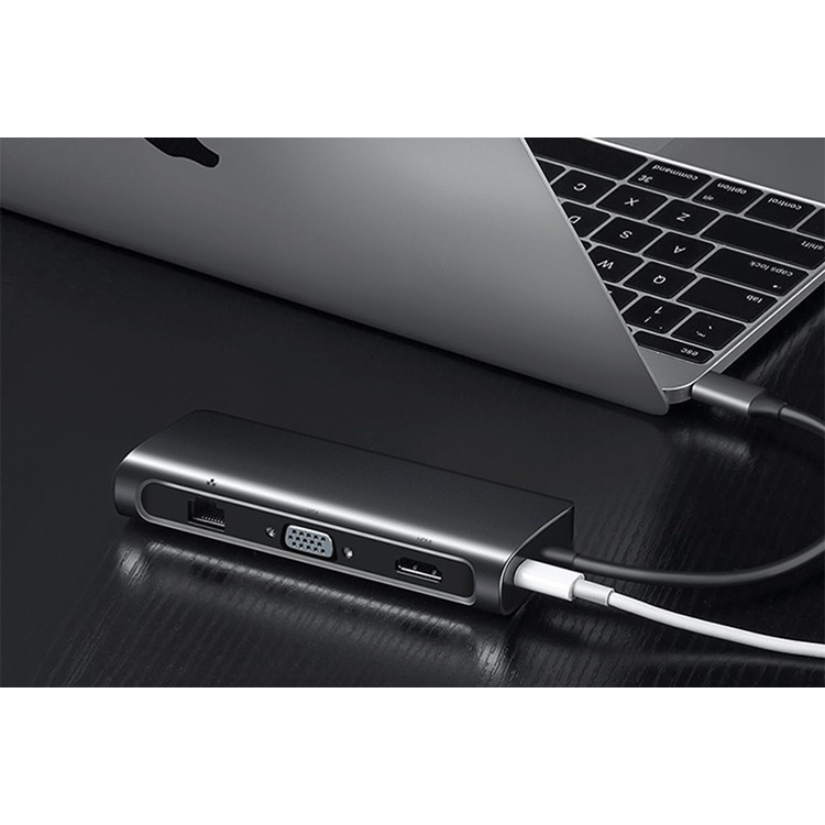 พร้อมส่ง UGREEN 40873 USB C USB3.1 ตัวแปลง TYPE C Hub 9in1 to HDMI4K ...