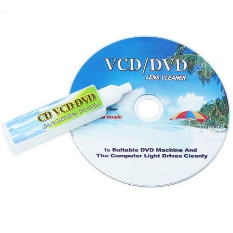 ชุดน้ำยาทำความสะอาดแผ่น CD VCD DVD Computer CD ROM Lens Cleaner YH-608 ...