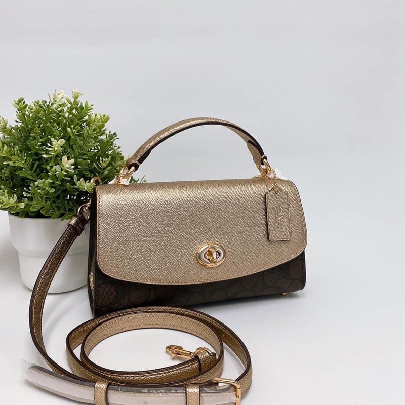 COACH TILLY SATCHEL 23 IN SIGNATURE CANVAS | Shopee Thailand