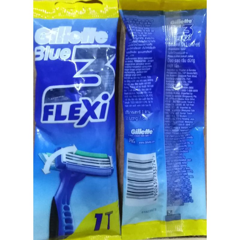 โปร 1ด้าม ส่งทุกวัน ยิลเลตต์ แท้ Gillette Blue 3 Flexi และ 2แถม1 ...