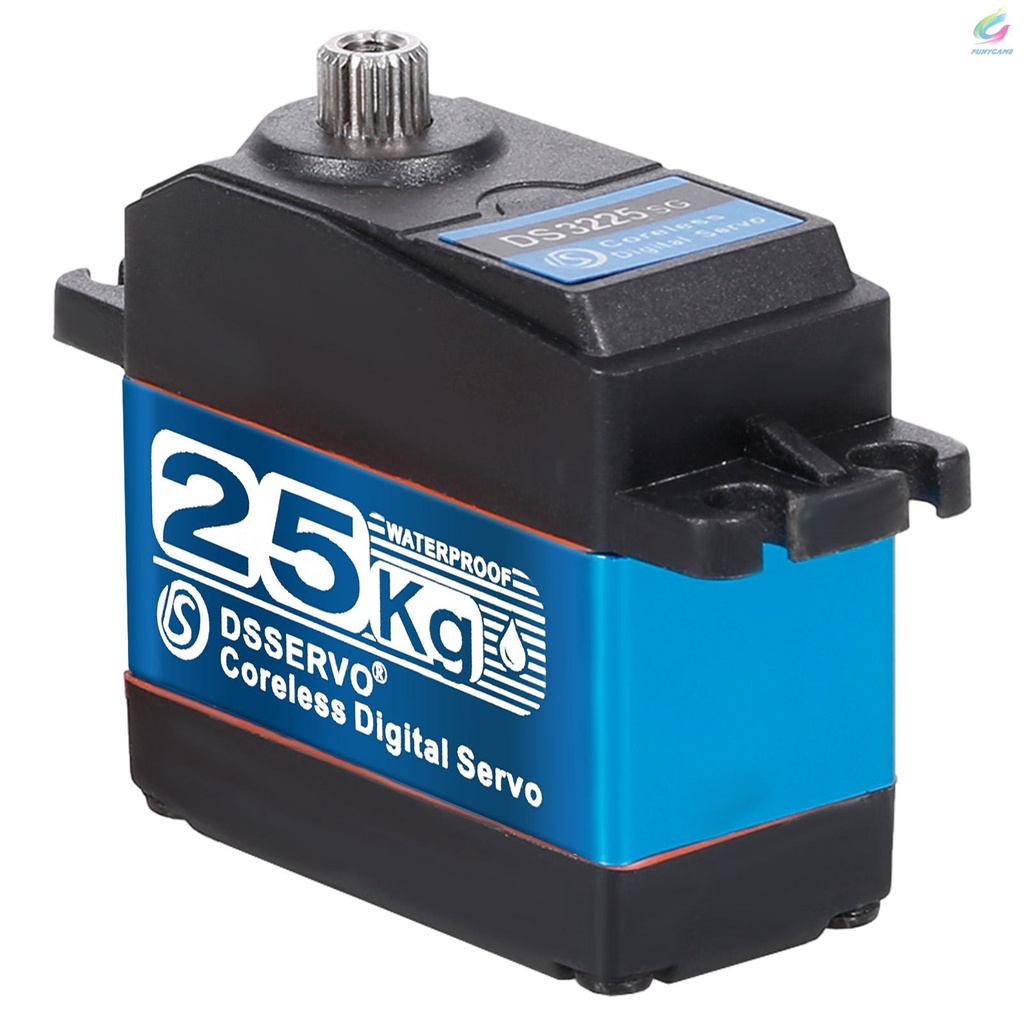 Dsservo Ds3225 25Kg เซอร์โวดิจิตอลเซอร์โวสแตนเลส Ip66 กันน้ําสําหรับรถ ...
