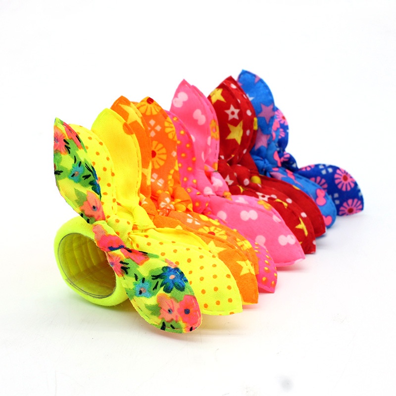 100pcs Small Rabbit Ear Hair Bands Girls Cute Rubber Band Elastic Band ...