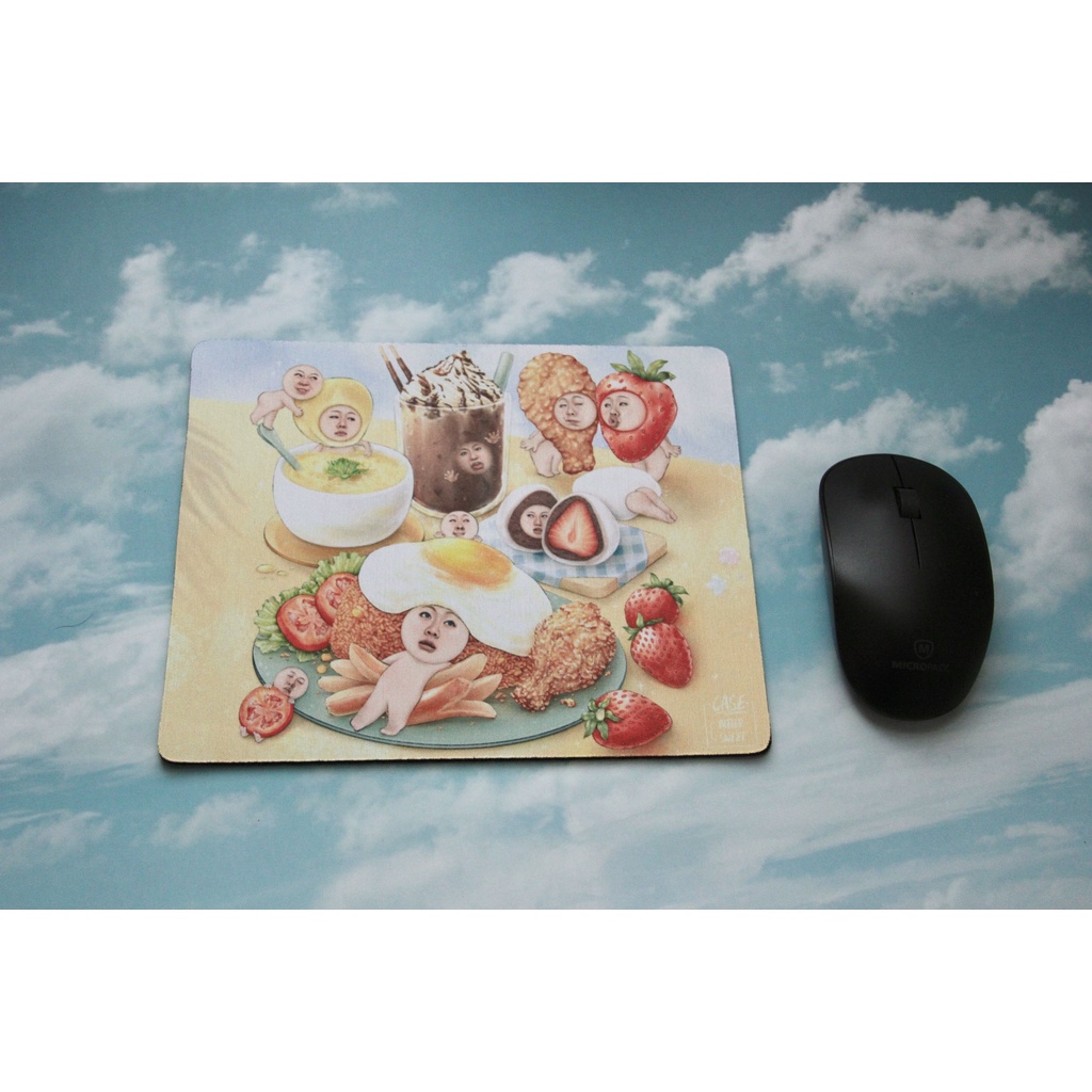 แผ่นรองเม้าส์ MOUSE PAD :: favorite food x Funny face | Shopee Thailand