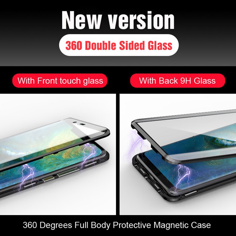 Huawei Mate 20 Pro P20 P30 Pro Lite 4e V20 Phone Case Magnetic FrontBack Glass WsGu - 9b1mhlxest ...