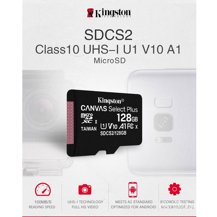 Kingston 32GB Canvas Select SD Card Class 10 100MB/s (SDS2/32GB) - el1ddqmu_8 - ThaiPick