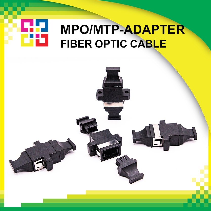MTP/MPO Fiber Optic Adapter Footprint reduced Flange (Key Up to Key ...
