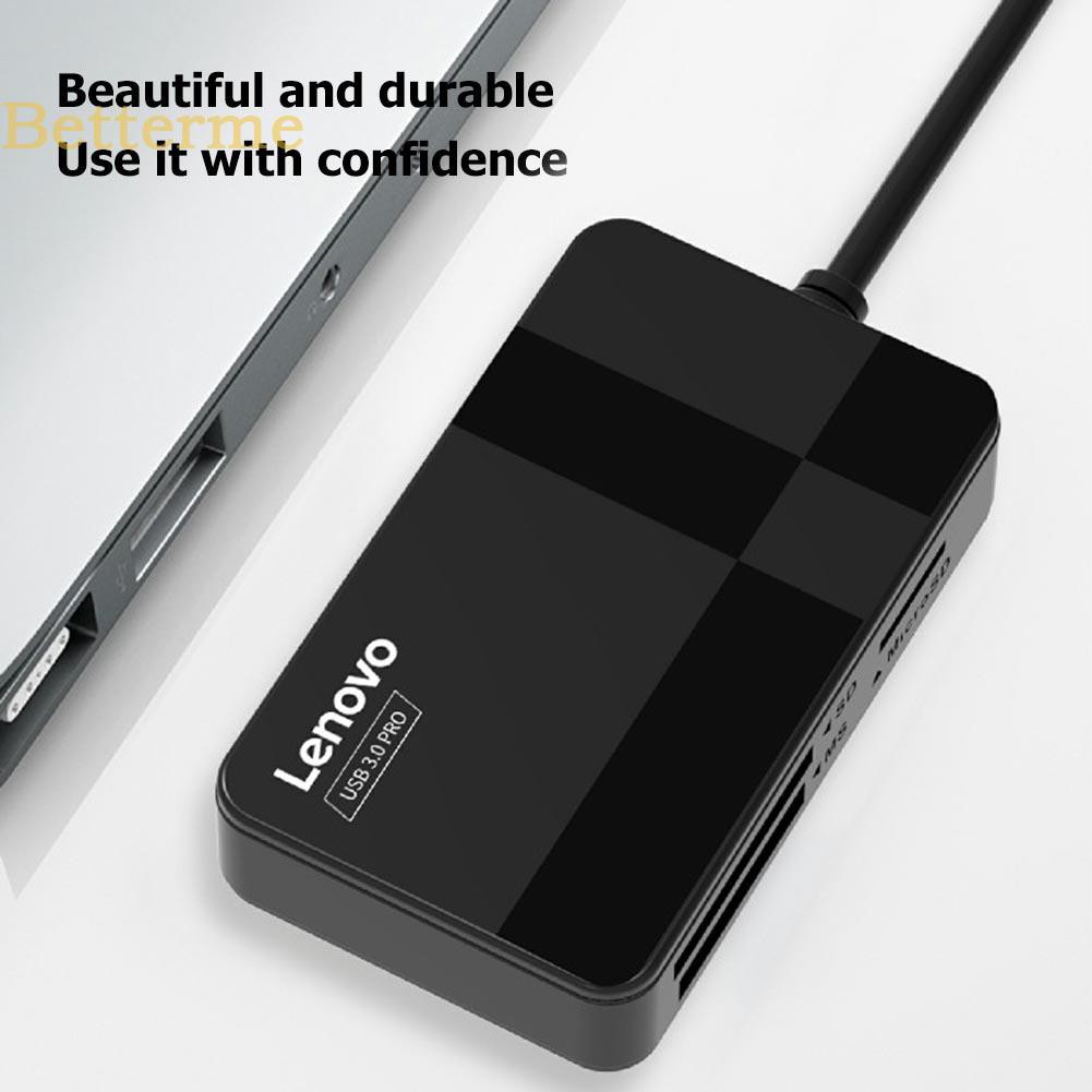 เครื่องอ่านการ์ดดิจิตอล Lenovo D 303 Usb 3 . 0 Card Reader 4 In 1 Tf Cf ...