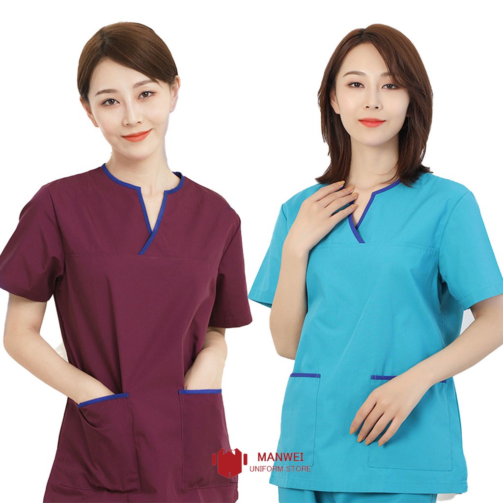NEW STYLE Scrub Suit Medical Set Women Short Sleeve - othkgr8eml - ThaiPick