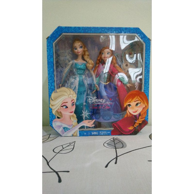 Disney Signature Collection Anna And Elsa Doll Set 2 Frozen 2014 Mattel