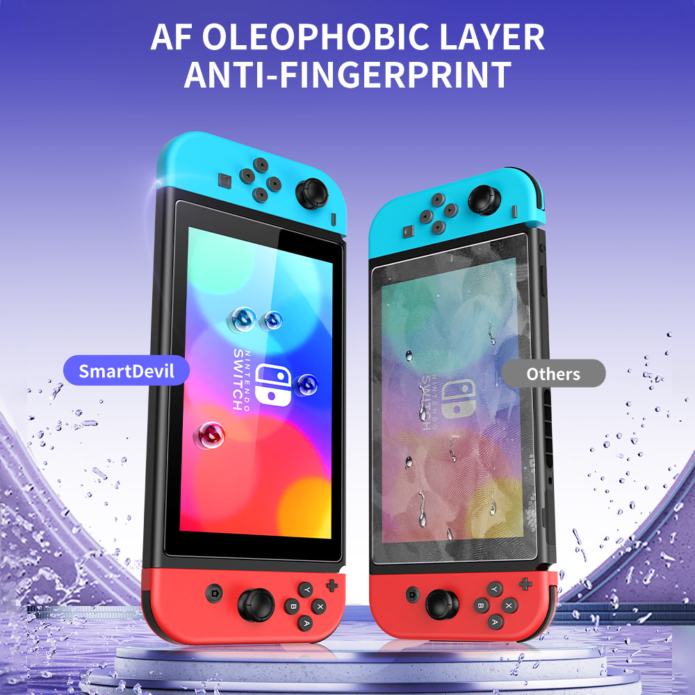 SmartDevil AR เพิ่มความโปร่งใส กระจกนิรภัย ฟิล์มกันรอยหน้าจอ สําหรับ Switch Descending ...