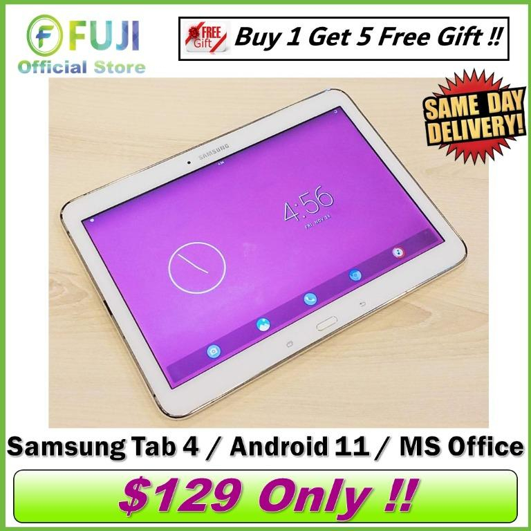 แอนดรอยด์ 11.0 Sam & sung Galaxy Tab 4 ( SM-T530/T531 ) 5G WIFI 16GB หน้าจอ 10.1 นิ้ว รองรับแอพ ...