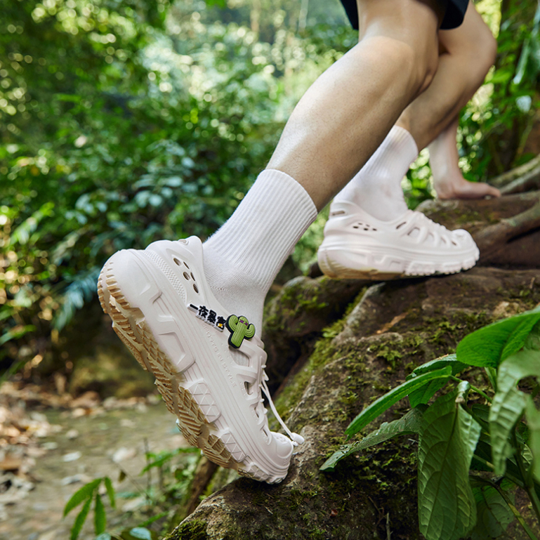 Xtep Tank Crocs รองเท้าชายหาดลําลอง กันลื่น ระบายอากาศ แฟชั่นสําหรับ ...