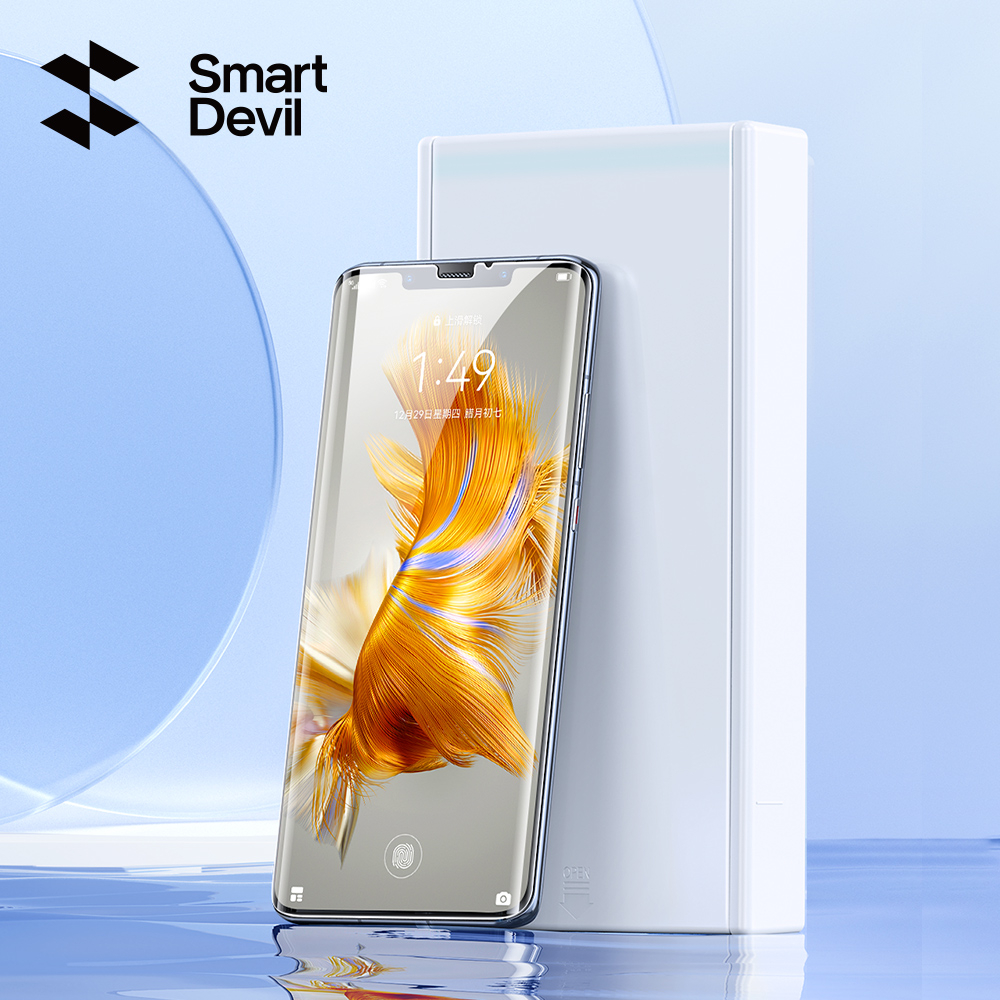 SmartDevil ฟิล์มกระจกนิรภัยกันฝุ่น แบบเต็มจอ ทรงโค้ง สําหรับ Huawei ...