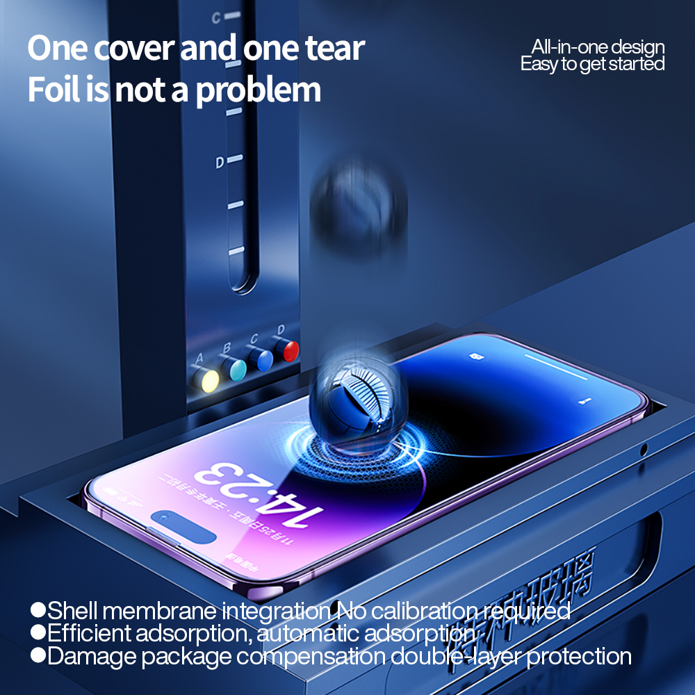 SmartDevil กระจกนิรภัยกันรอยหน้าจอ แบบเต็มจอ ลายปีศาจ สําหรับ iPhone 14 13 12 Series HD ...