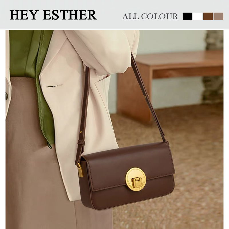 Hey ESTHER ใหม่ กระเป๋าสะพายไหล่ ทรงสี่เหลี่ยม ขนาดเล็ก เข้ากับทุกการ ...
