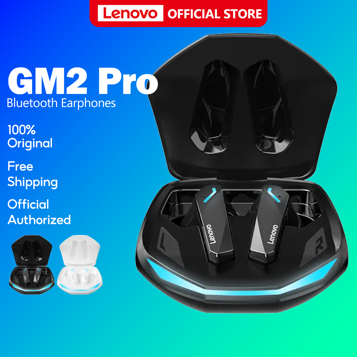 Lenovo GM2 Pro หูฟังเกมมิ่ง Low latency TWS หูฟังบลูทูธ bluetooth 5.3 ...