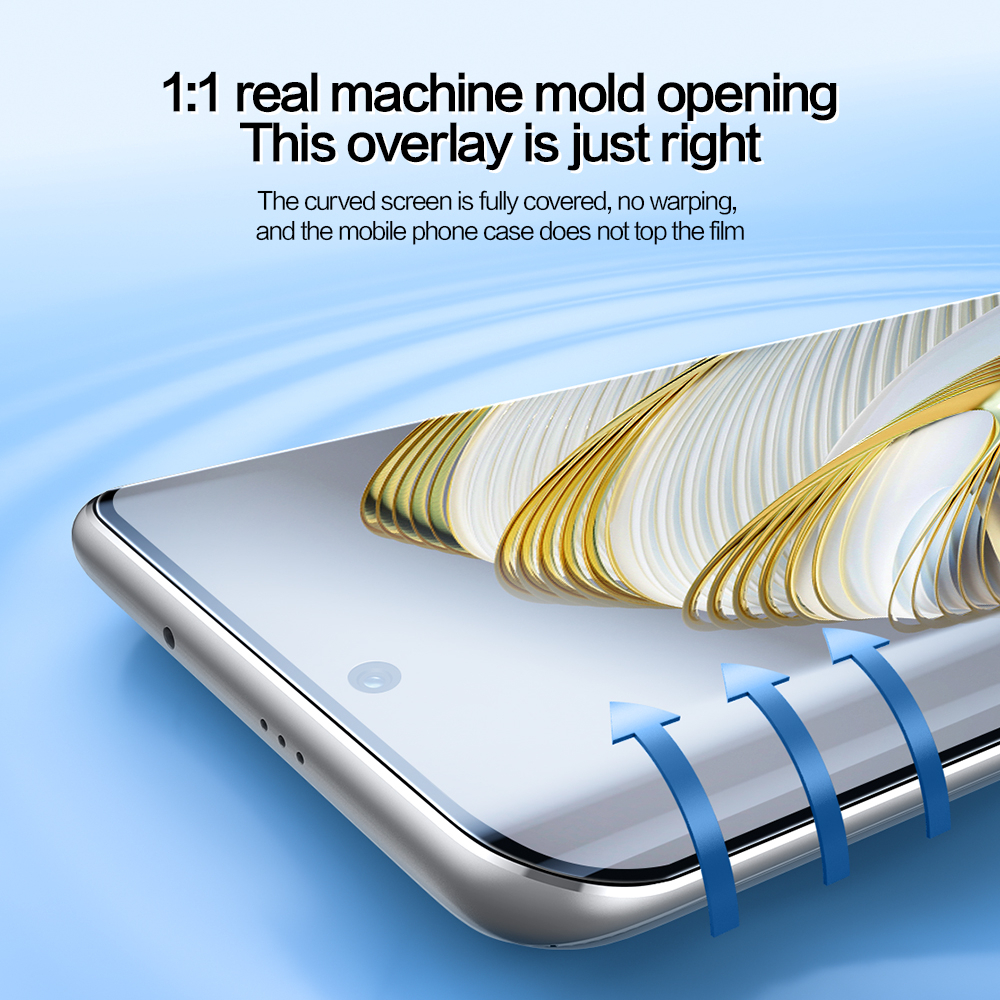 SmartDevil ฟิล์มไฮโดรเจลกันรอยนิ้วมือ แบบเต็มจอ ทรงโค้ง สําหรับ Huawei nova8pro nova8pro ...