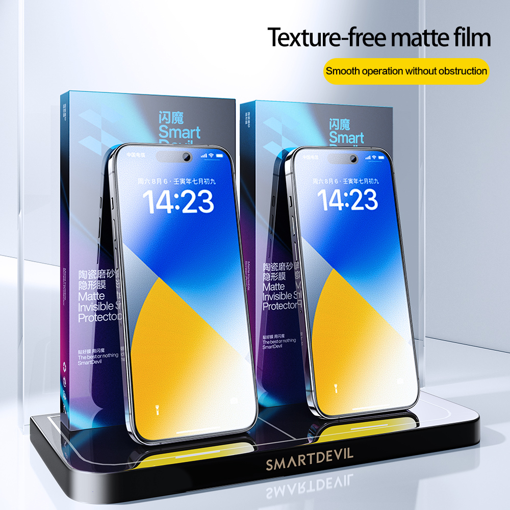 SmartDevil ฟิล์มกระจกนิรภัยเซรามิค เนื้อแมตต์ กันแอบมอง สําหรับ iPhone13 Iphone14Pro 13Pro Max ...