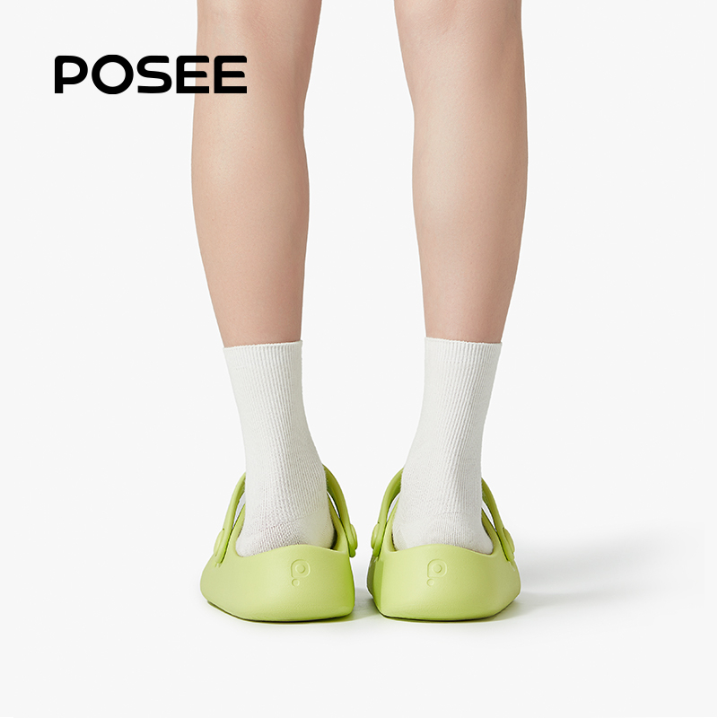 POSEE BEAN Croc-style รองเท้าหัวโต รองเท้าหัวโต รัดส้นหัวโต รองเท้าแตะ ...