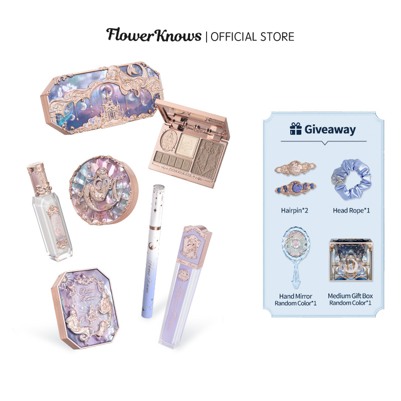 Flower Knows ชุดเครื่องสําอาง พาเลทอายแชโดว์ ลิปสติก บลัชออน เซตของขวัญ ...