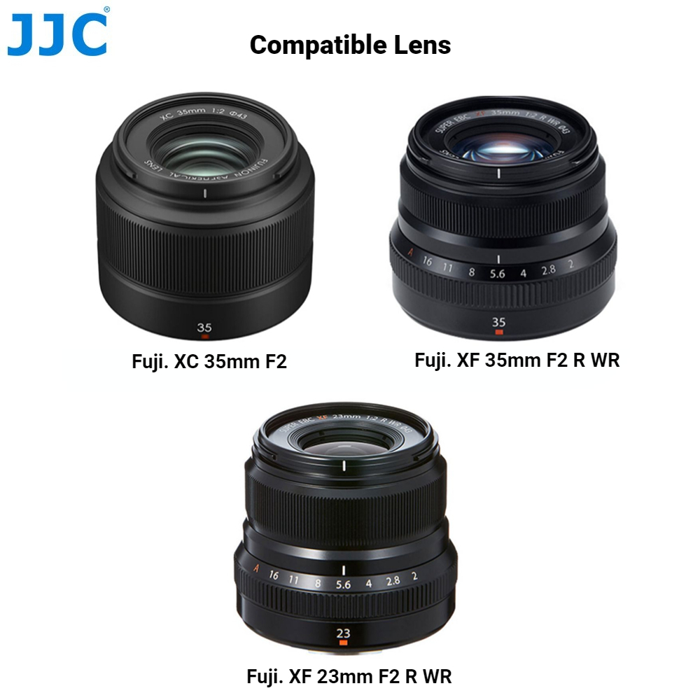 JJC LH-JXF35SII โลหะสแควร์เลนส์เปลี่ยน LH-XF35-2 สำหรับ Fuji Fujifilm Fujinon XF 23mm F2 R WR ...
