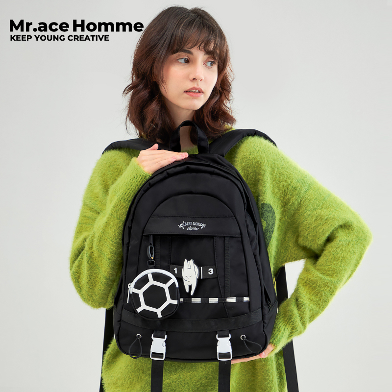 Mr.ace Homme Rabbit Series Backpack กระเป๋าเป้สะพายหลัง กันน้ํา สไตล์ ...