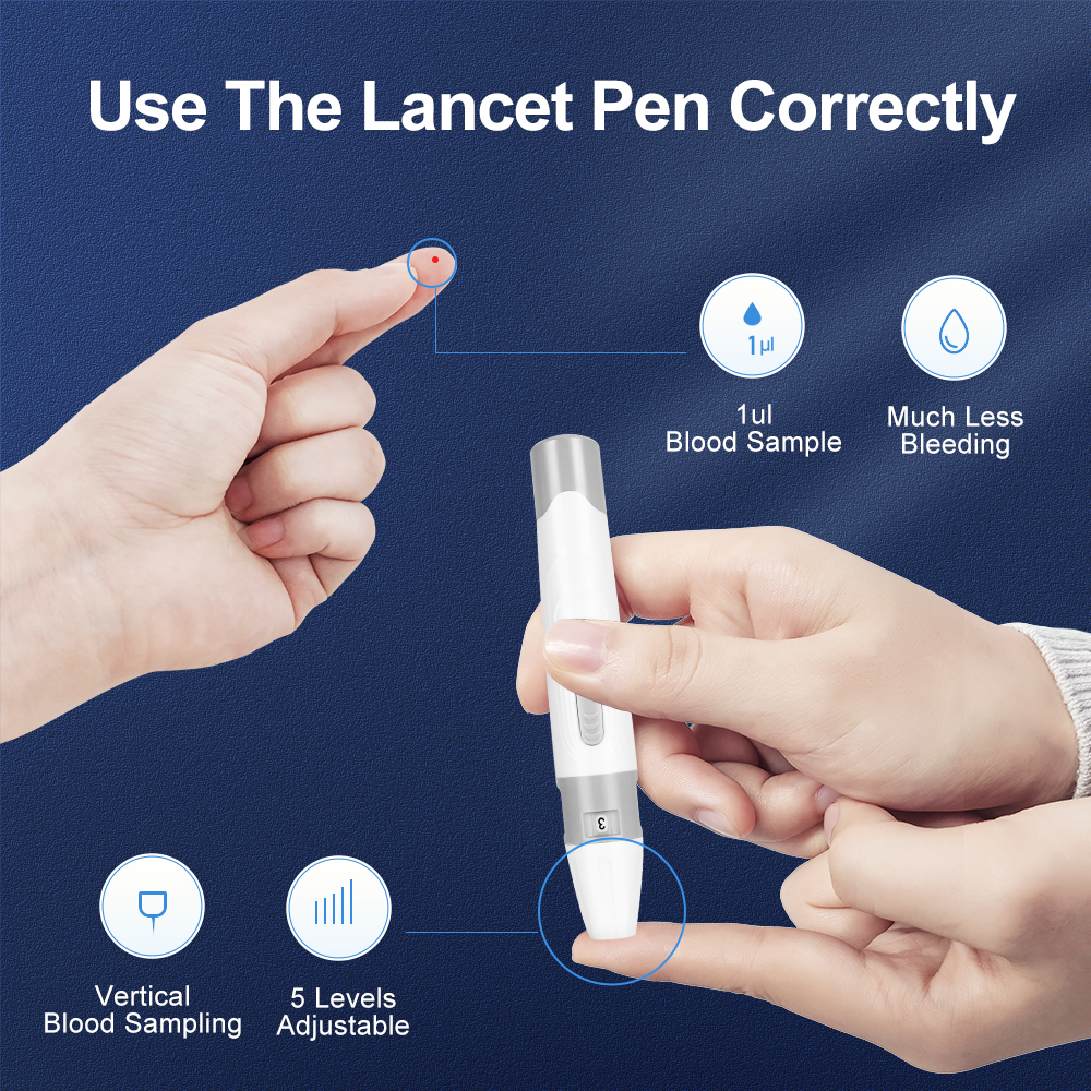 Cofoe Yice เครื่องวัดน้ําตาลในเลือด เครื่องตรวจเบาหวาน แถบ 100 ชิ้น มีดหมอ 100 ชิ้น ...