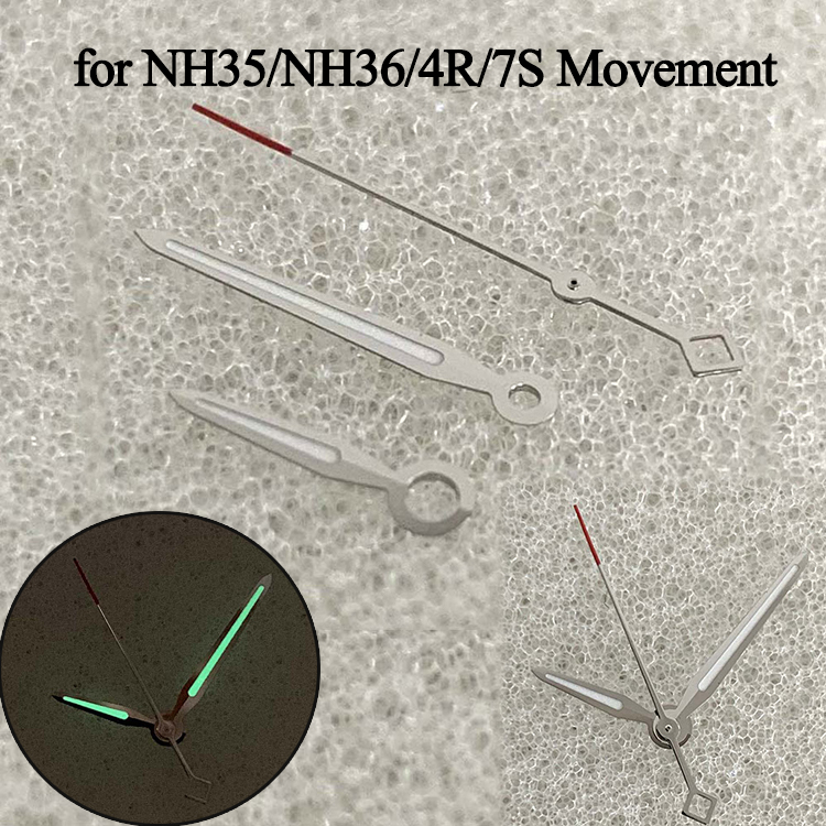 อุปกรณ์เสริมนาฬิกาข้อมือ สีเขียวเรืองแสง สําหรับ NH35 NH36 4R 7S ...