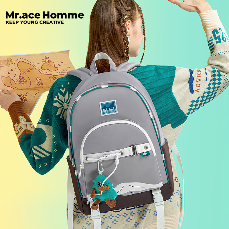 Mr. ace Homme Backpack กระเป๋าเป้สะพายหลัง กระเป๋านักเรียน กระเป๋า ...
