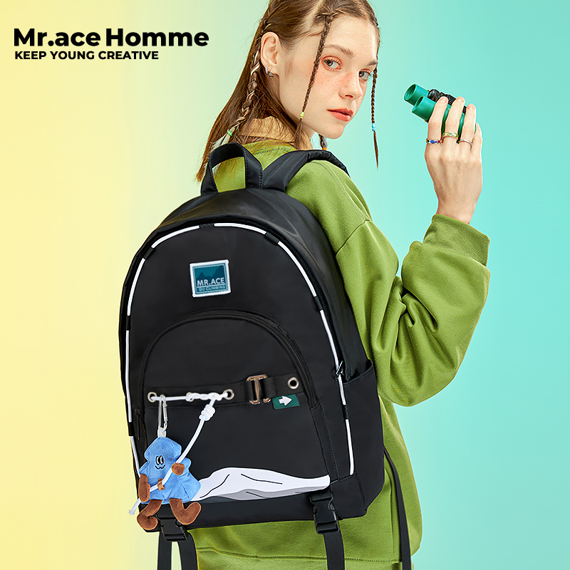 Mr. ace Homme Backpack กระเป๋าเป้สะพายหลัง กระเป๋านักเรียน กระเป๋า ...