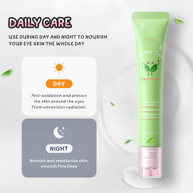 Fenyi อายครีมชาเขียว ทริปเปิลโรลลิ่งเฮด ลดถุงใต้ตาคล้ํา ต่อต้านริ้วรอย ...