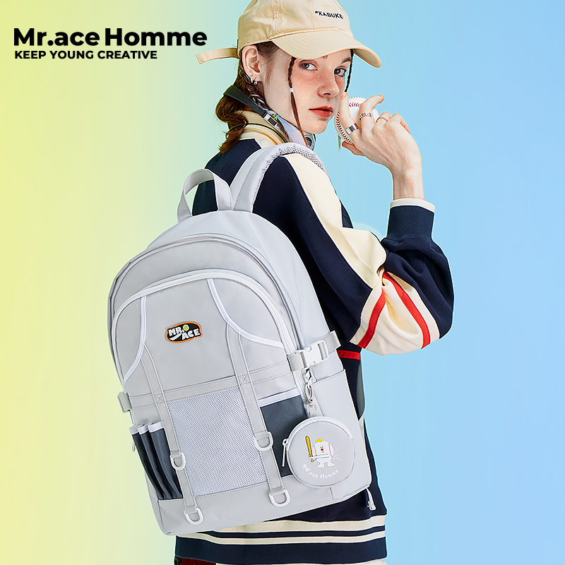 Mr. ace Homme Laptop Backpack กระเป๋าเป้สะพายหลัง กระเป๋านักเรียน ความ ...