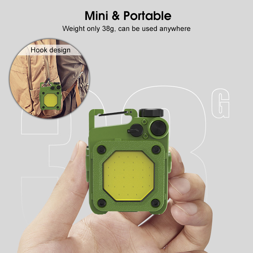 Sunn พวงกุญแจไฟฉายฉุกเฉิน ขนาดเล็ก แบบพกพา อเนกประสงค์ ชาร์จ USB ...