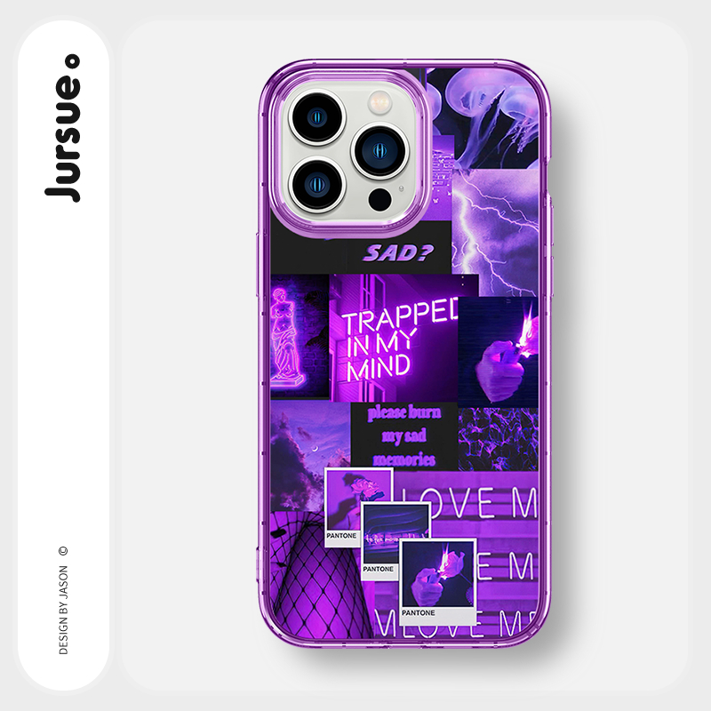 Jursue เคสไอโฟน เคสซิลิโคนนุ่มกันกระแทกใสน่ารักตลก เคสโทรศัพท์