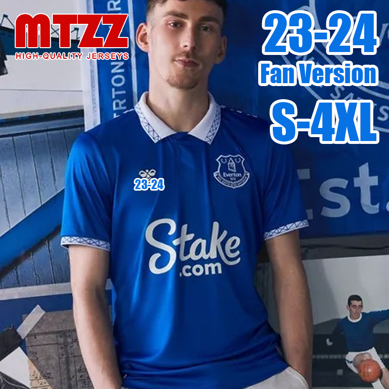 เสื้อกีฬาแขนสั้น ลายทีมชาติฟุตบอล MTZZ 23-24 Everto.n Jersey ชุดเหย้า 2023 2024 ขนาดใหญ่ ไซซ์ S ...