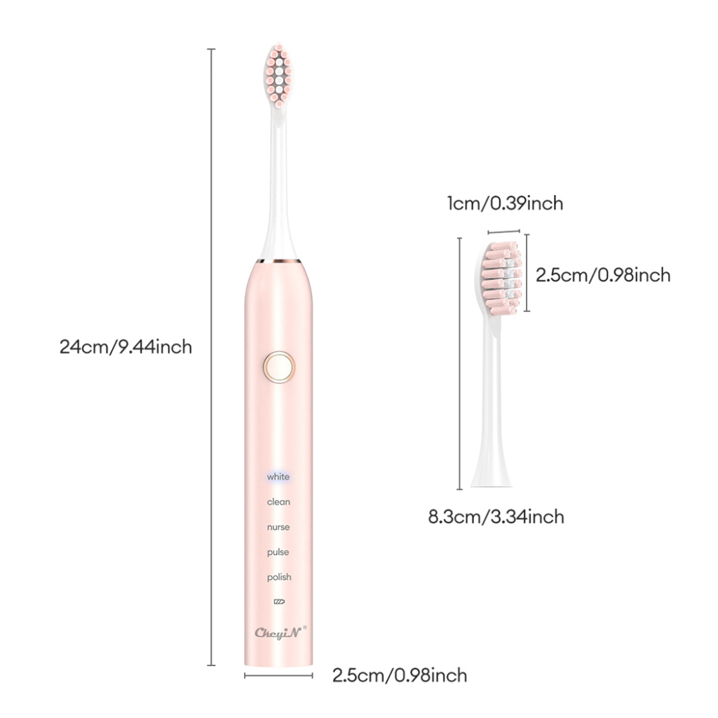 Ckeyin แปรงสีฟันไฟฟ้าโซนิค แม่เหล็ก สําหรับหญิงตั้งครรภ์ 4 หัวแปรง ...