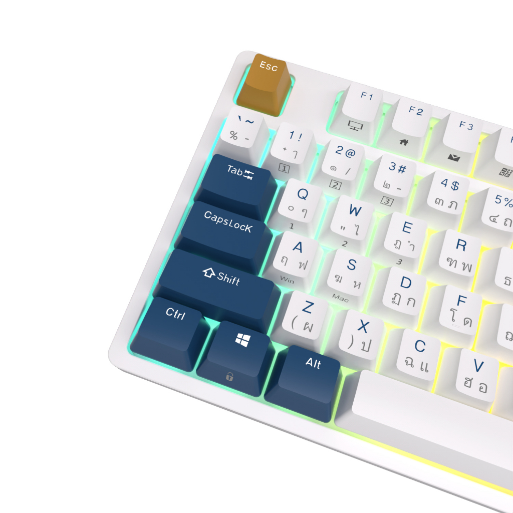 Royal Kludge RK89 คีย์บอร์ดเมคคานิคอล RGB 89 คีย์ สีขาว - RK ROYAL ...