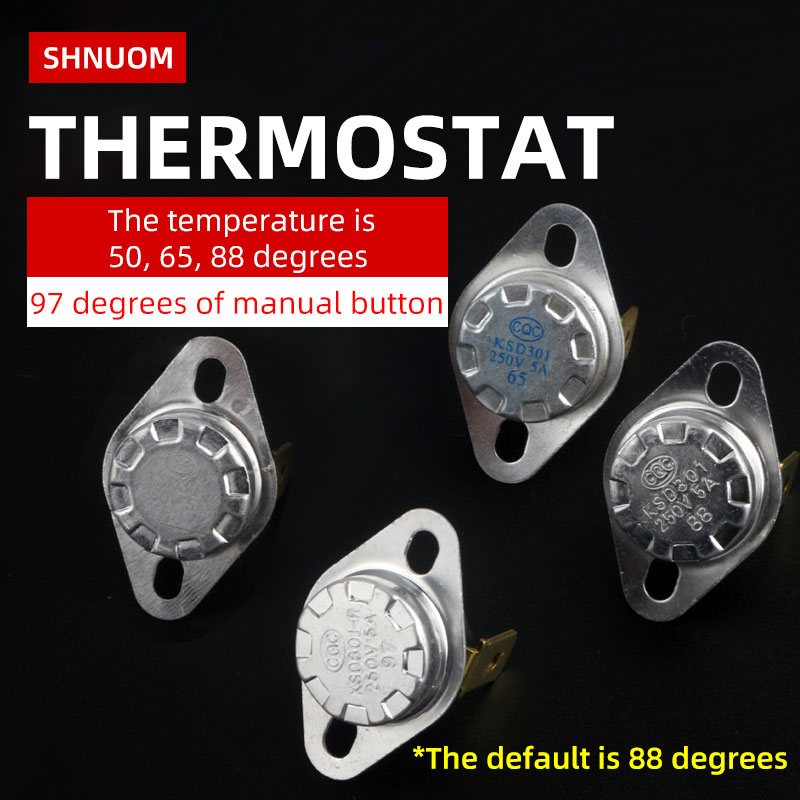 Tongbao สวิตช์ควบคุมอุณหภูมิน้ําดื่ม 50 องศา 65 88 องศา 97 องศา ...