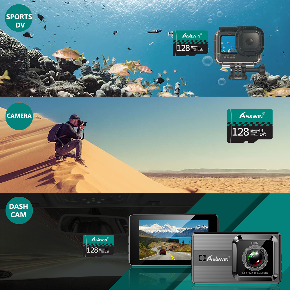 Asawin การ์ดหน่วยความจํา Micro SD Class 10 FAST 64GB 128GB 32GB 16GB ...
