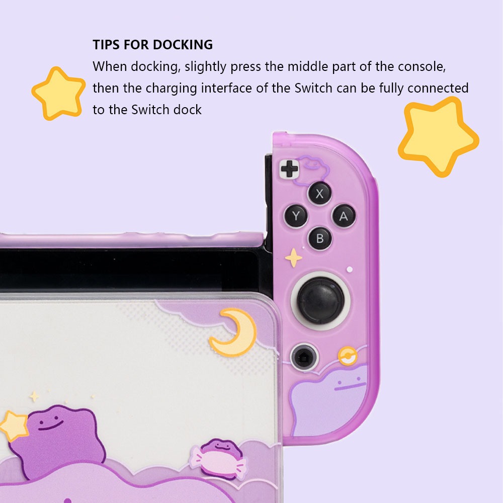 Geekshare กล่องเคสแข็ง ลาย Pokemon Ditto JOY-CON ป้องกันฝุ่น สําหรับ ...