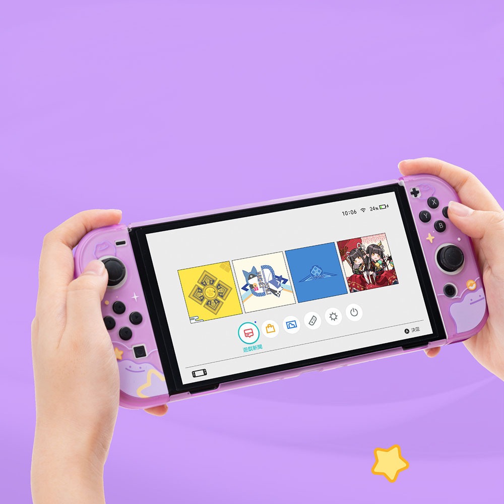 Geekshare กล่องเคสแข็ง ลาย Pokemon Ditto JOY-CON ป้องกันฝุ่น สําหรับ ...