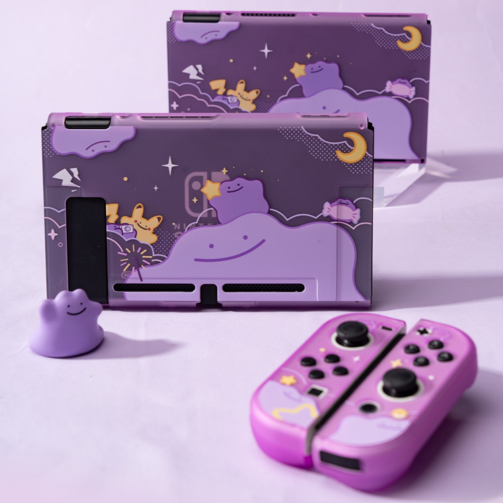 Geekshare กล่องเคสแข็ง ลาย Pokemon Ditto JOY-CON ป้องกันฝุ่น สําหรับ ...
