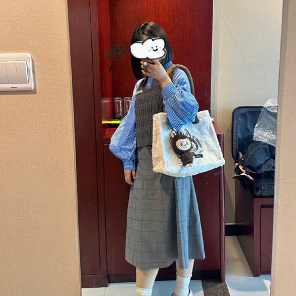 QIANLUO สินค้าใหม่ Pop Mart Labubu กระเป๋าสะพายข้าง 2024 NEW คุณภาพดี ...
