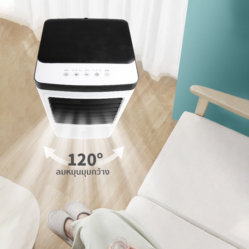 Simplus พัดลมเครื่องปรับอากาศ พัดลมระบายความร้อน ถังเก็บน้ําคู่ 10 ลิตร ...