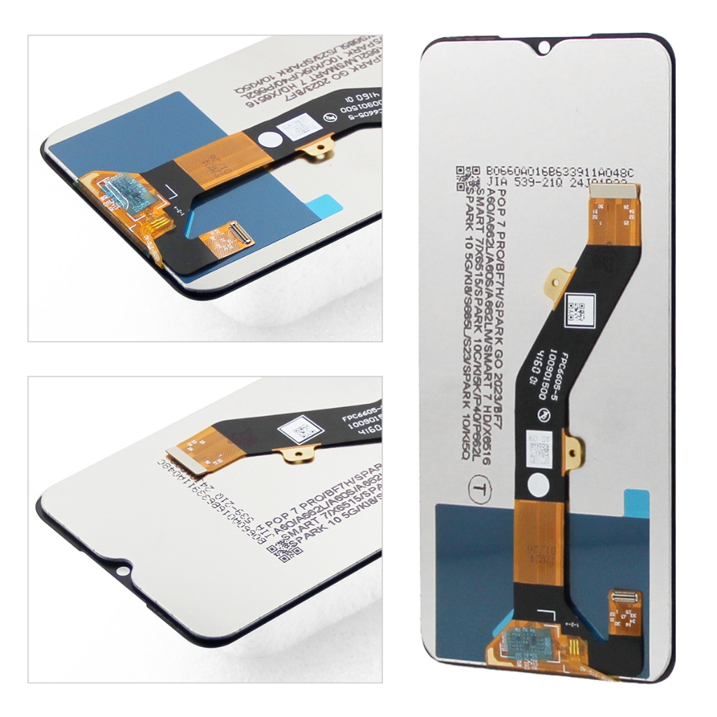 6.6 คุณภาพสูงสําหรับ Tecno Spark 10C KI5k KI5m หน ้ าจอ LCD พร ้ อมหน ้ ...